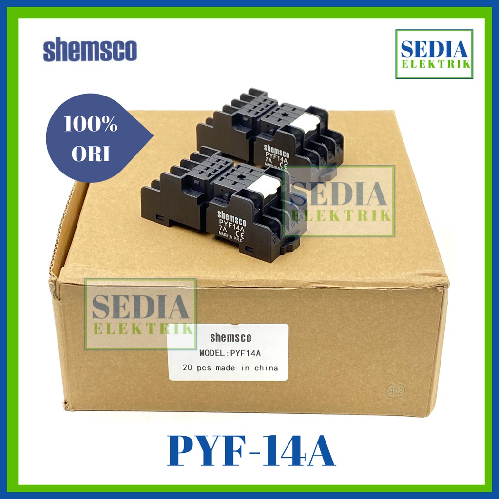 Jual Shemsco Socket Relay PYF-14 PYF 14 PYFZ-14 MY4 MY4N | Shopee Indonesia