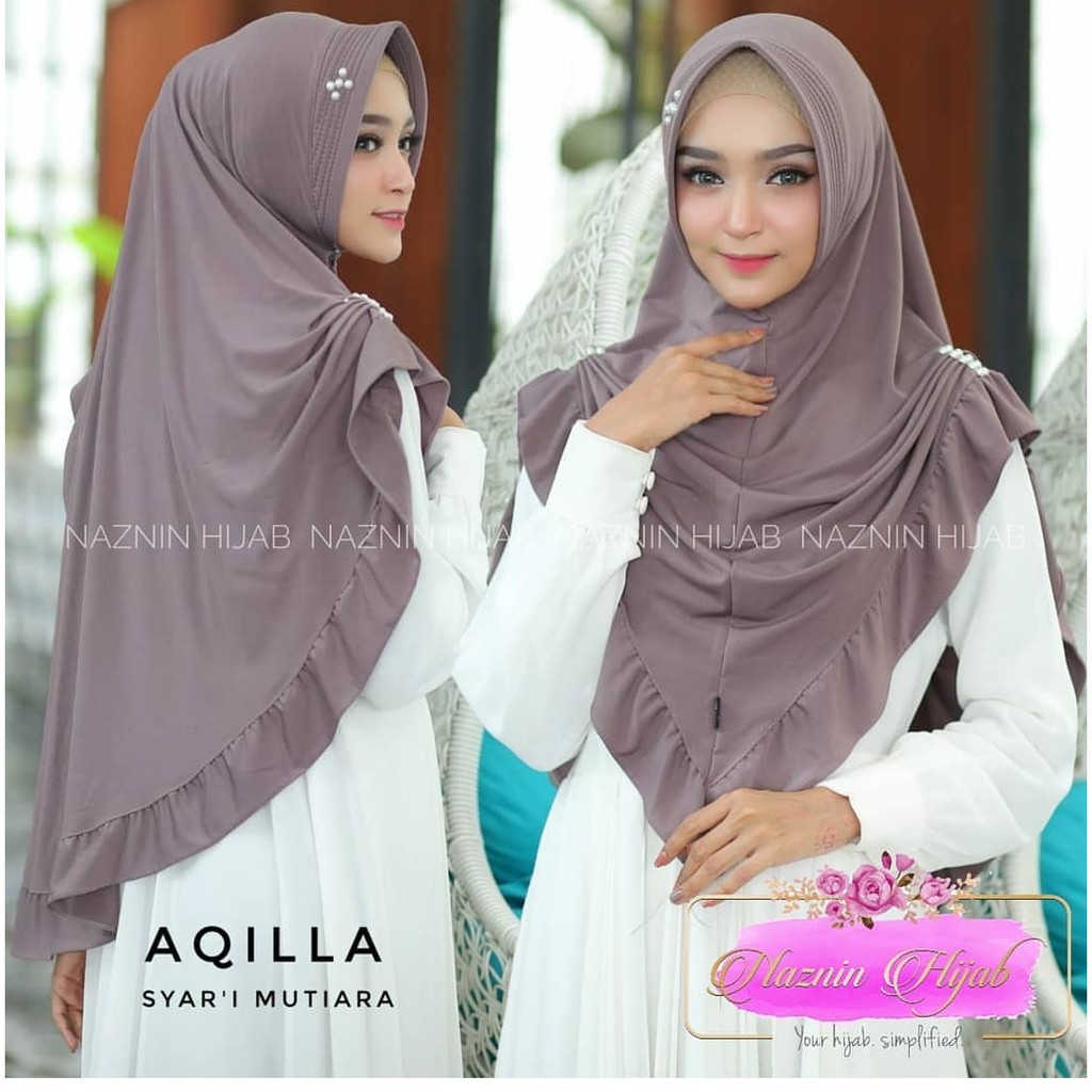 Jual Aqila Syari Mutiara Khimar HijabFashion Muslimah HIjabStyle ...