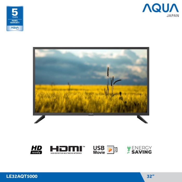 Jual AQUA LED TV 32 Inch LE32AQT5000 HDMI USB MOVIE 32AQT5000 | Shopee ...
