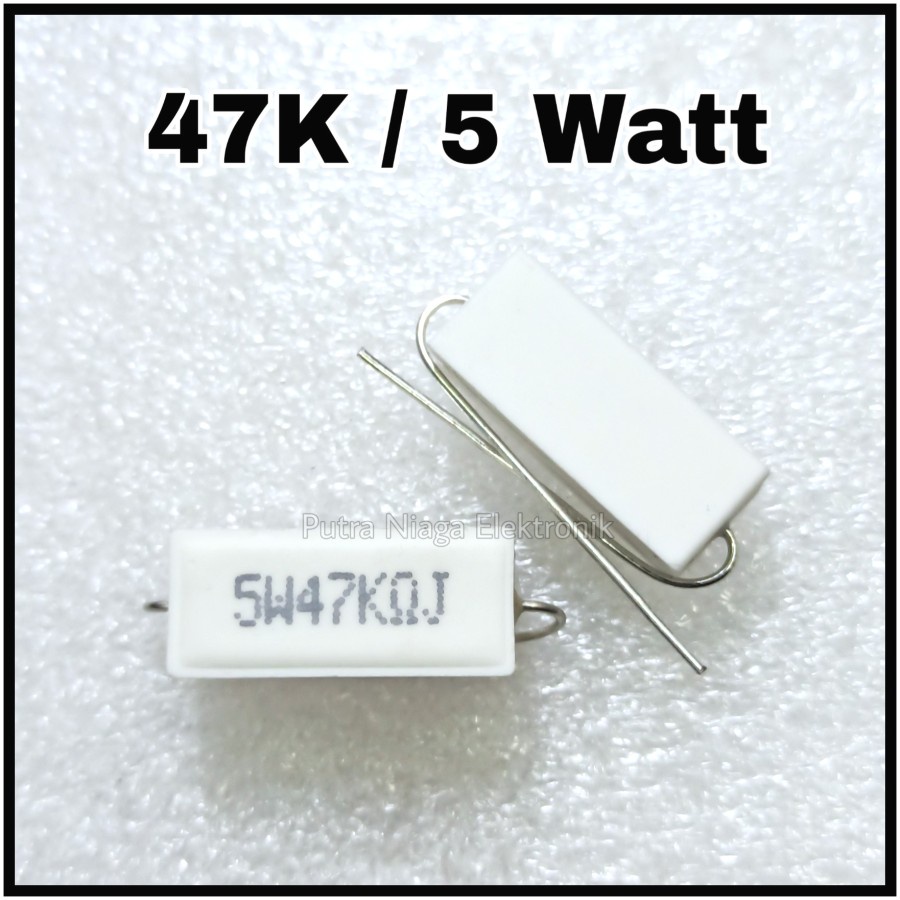Jual Resistor 5w47k Resistor 47k ohm 5 Watt | Shopee Indonesia