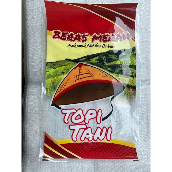 Jual Plastik Laminasi 5 kg merek Topi Tani Beras Merah | Shopee Indonesia