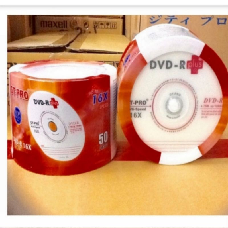 Jual DVD-R Plus GT PRO 16x 4,7GB (Tabung Isi 50 Pcs) | Shopee Indonesia