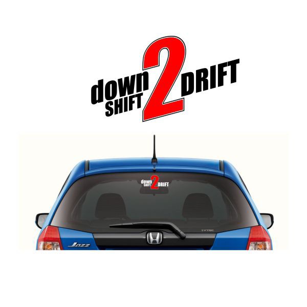 Jual Stiker Mobil - Sticker Down Shift 2 Drift | Shopee Indonesia
