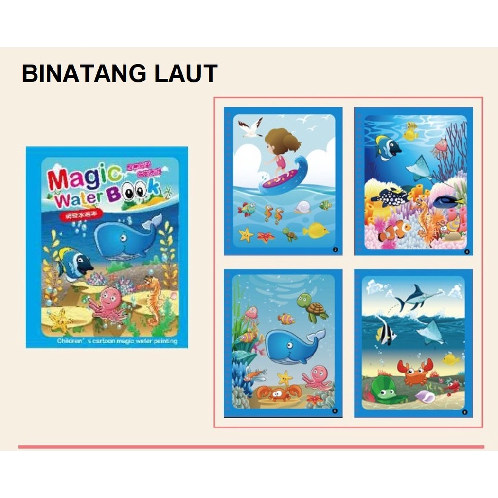 Jual [READYSHOP] Magic Book Invisible Ink / BUKU GAMBAR / BUKU MEWARNAI ...