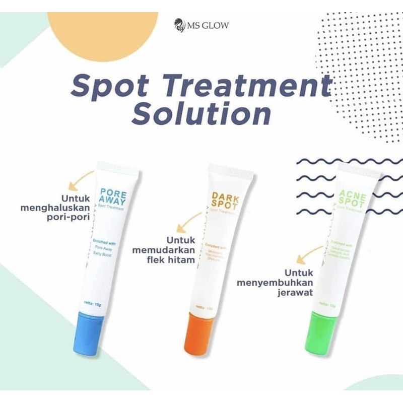 Jual MS GLOW SPOT TREATMENT - OBAT OLES WAJAH | Shopee Indonesia