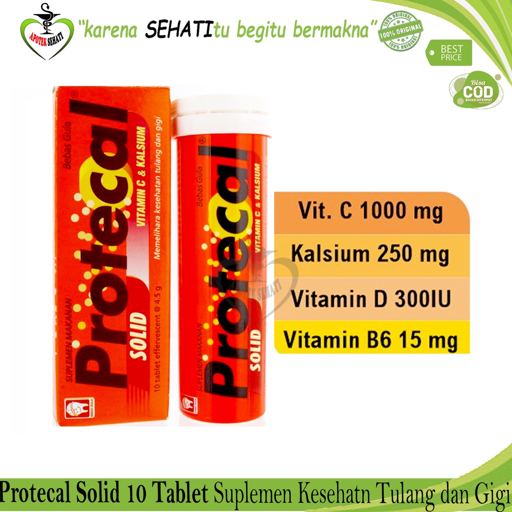 Jual PROTECAL SOLID EFFERVESCENT 10S MULTIVITAMIN | Shopee Indonesia