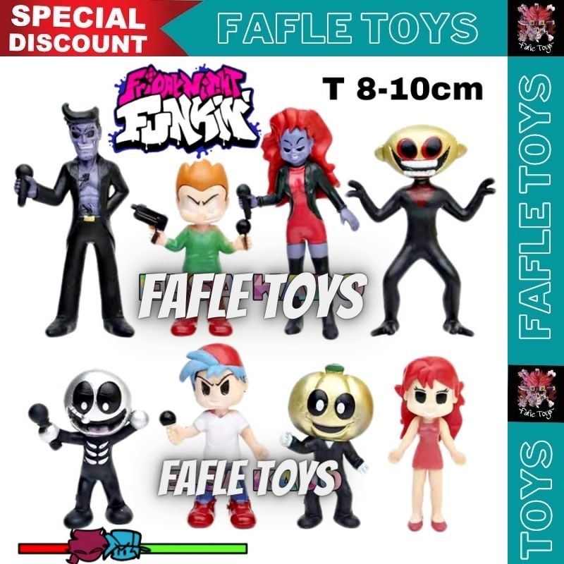 Jual Friday Night Funkin Game Fnf Figure Set 8 Mainan Pajangan Kue ...