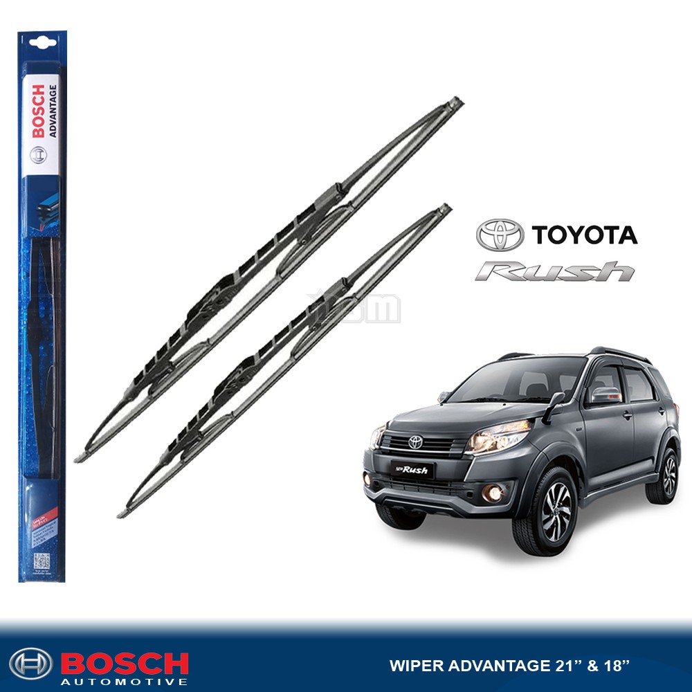 Jual Bosch Advantage / Karet Wiper Mobil Toyota Rush 21" dan 18" (Sepasang) / Wiper Mobil / DSM ...