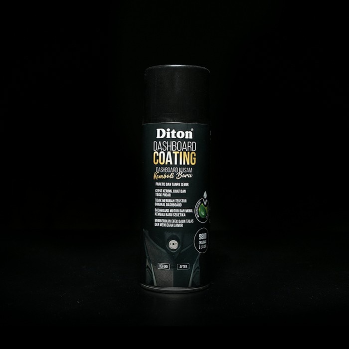 Jual Cat Semprot DITON PREMIUM - DASHBOARD COATING ORIGINAL BLACK 9800 ...