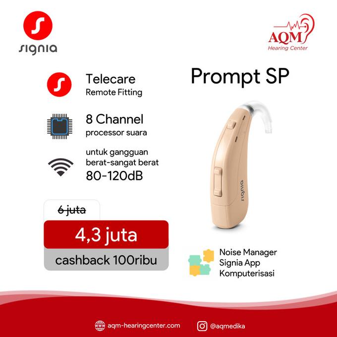 Jual Alat Bantu Dengar Signia Prompt P/ SP by Siemens BTE 110 dB 8 ...