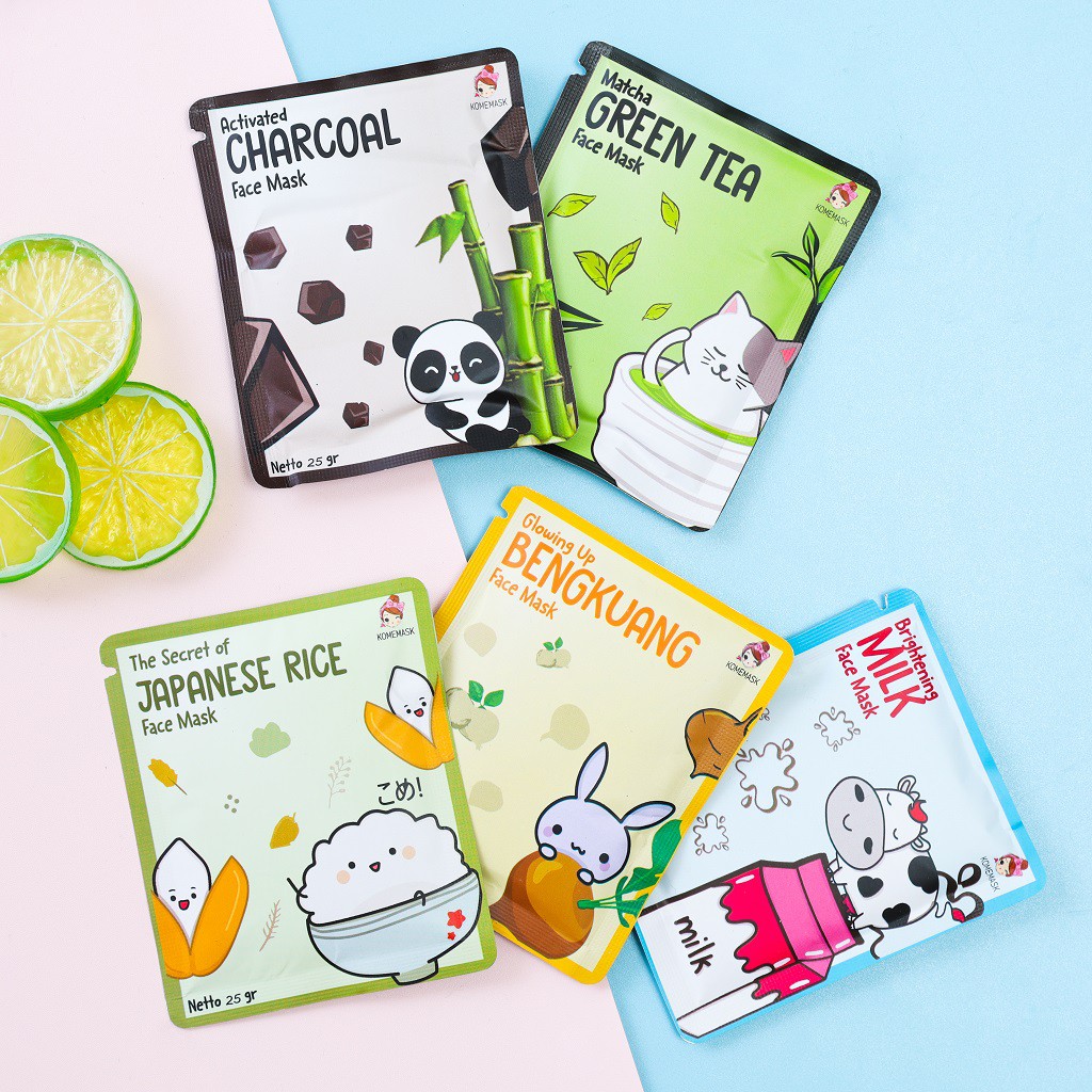 Jual MASKER BERAS JEPANG || MASKER WAJAH ORGANIK BY KOME MASK - 25 gram ...