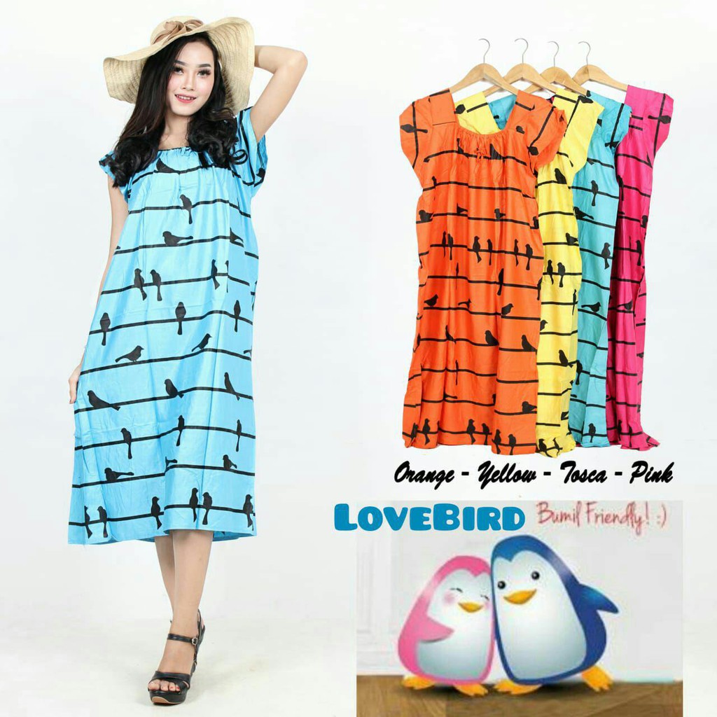 Jual Baju daster yukensi jumbo bird | Shopee Indonesia