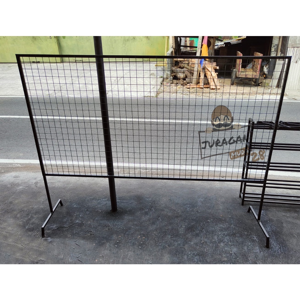 Jual Rak Ram Jaring Besi Dengan Kaki Mundo Fullset 200x100 cm 2x1 meter ...