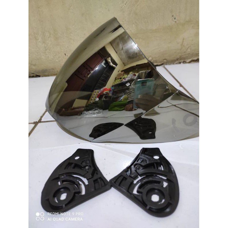 Jual kaca helm ink Centro / Kaca Kyt Dj Maru Silver Plus RACHET ...
