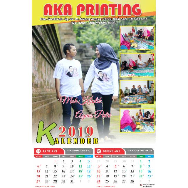Jual Kalender Foto 6lembar | Shopee Indonesia