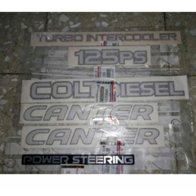 Jual logo stiker sticker colt diesel canter 125ps original ori 6 biji ...
