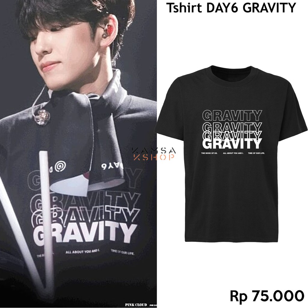 Jual BAJU DAY6 GRAVITY CONCERT KAOS DAY6 GRAVITY TSHIRT DAY6 GRAVITY ...