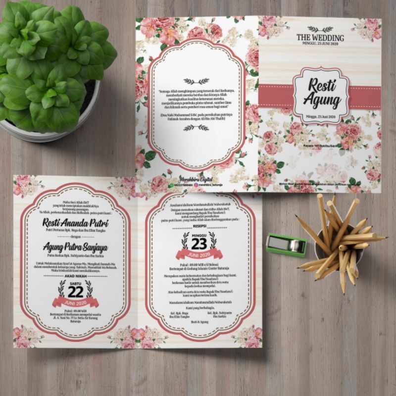 Jual Undangan pernikahan / Undangan Nikah / Undangan Perkawinan ...