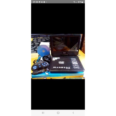 Jual DVD PORTABLE GMC 11,5 INCH DVD PORTABLE GMC BARU BISA VCD CD DVD ...
