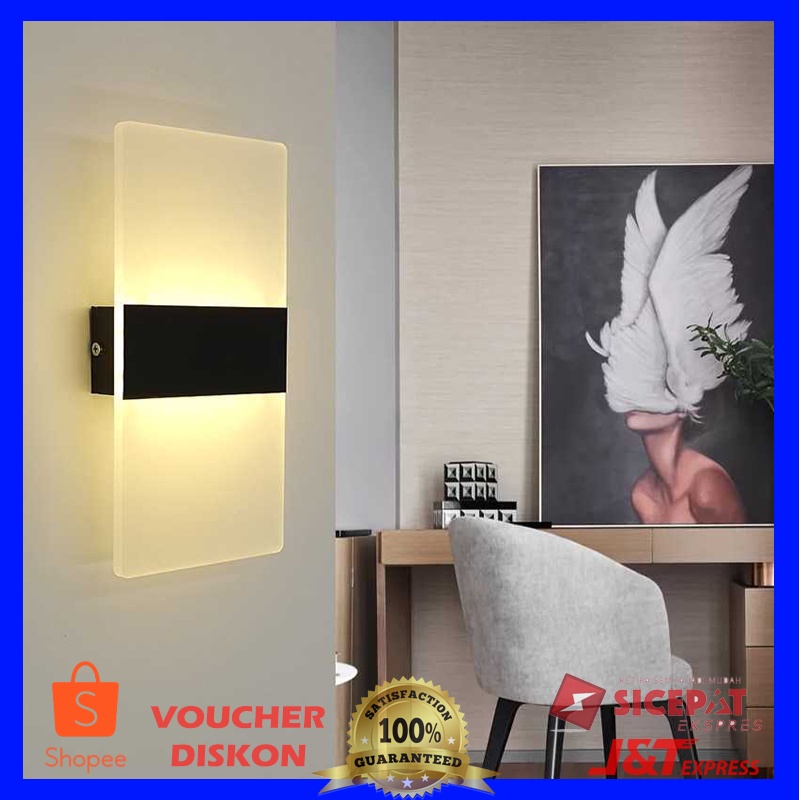 Jual Lampu Dinding LED 6W 2700-3500K Warm White 22x11cm | Shopee Indonesia