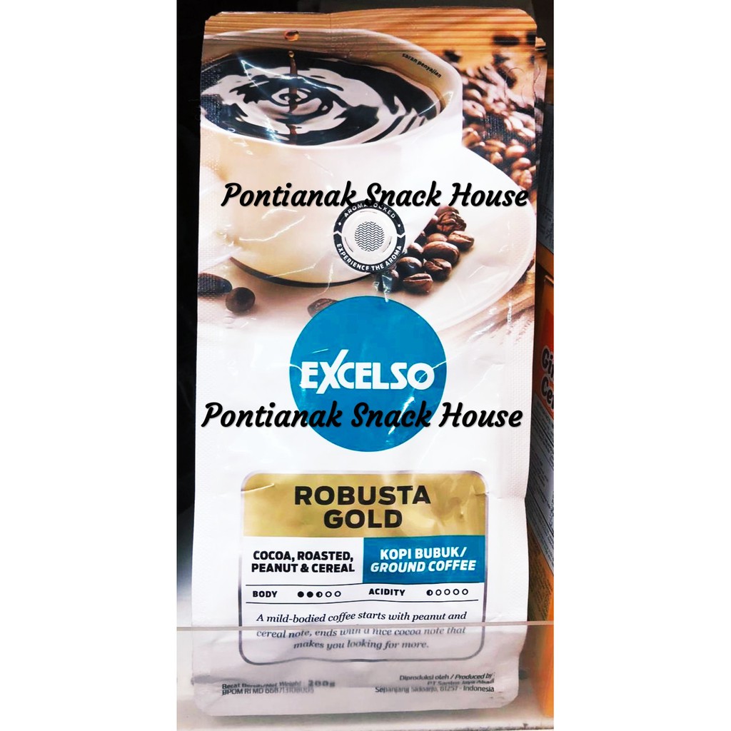 Jual Excelso Kopi Bubuk Robusta Gold Coffee | Shopee Indonesia
