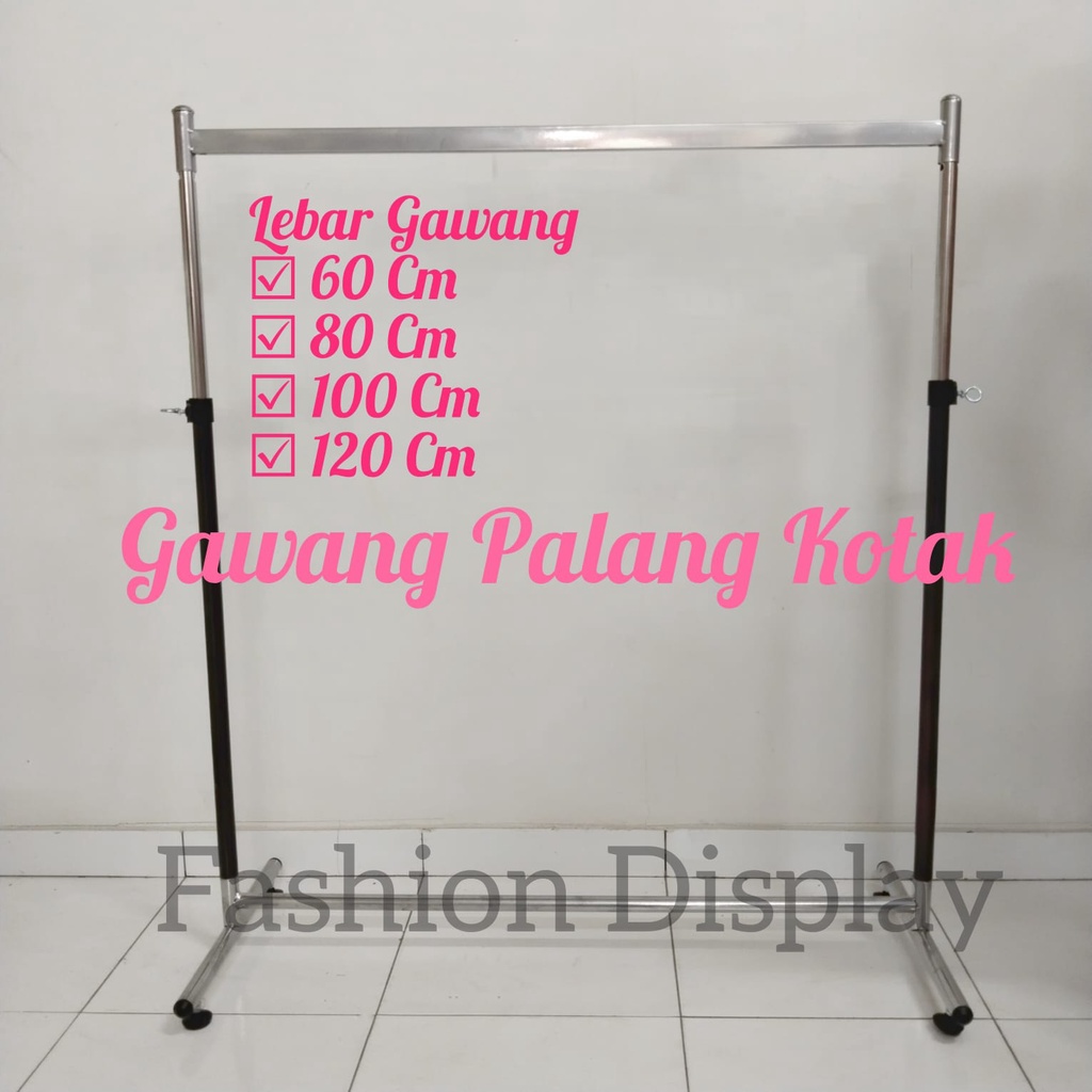 Jual Gawang Baju Pipa Kotak Stand Baju Gawang Pipa Kotak Display ...