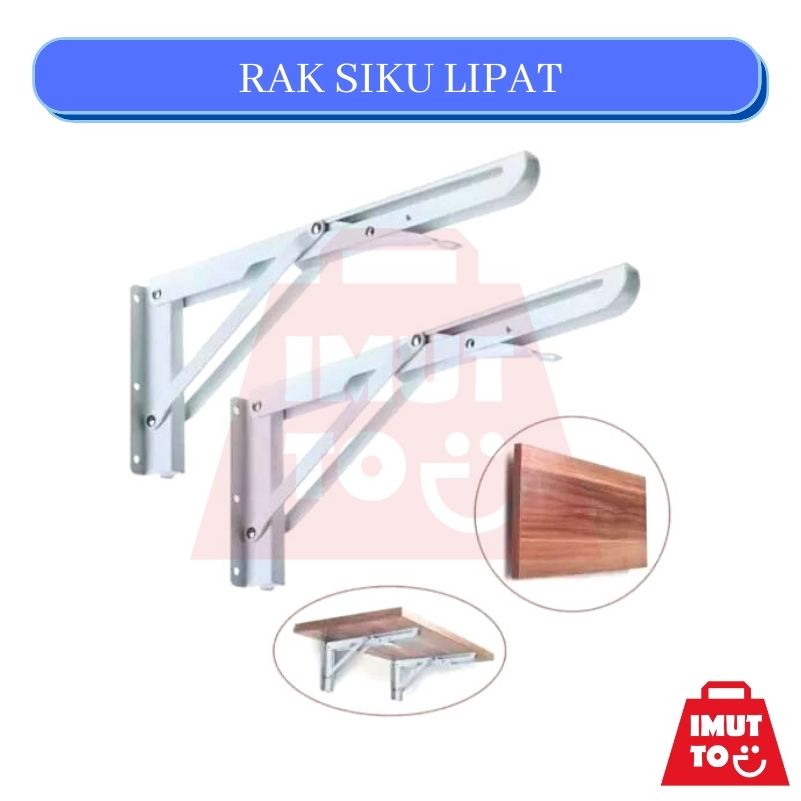 Jual IMUTTO - L FOLDING FLOATING SHELF BRACKET SIKU PENYOKONG SOKONG ...