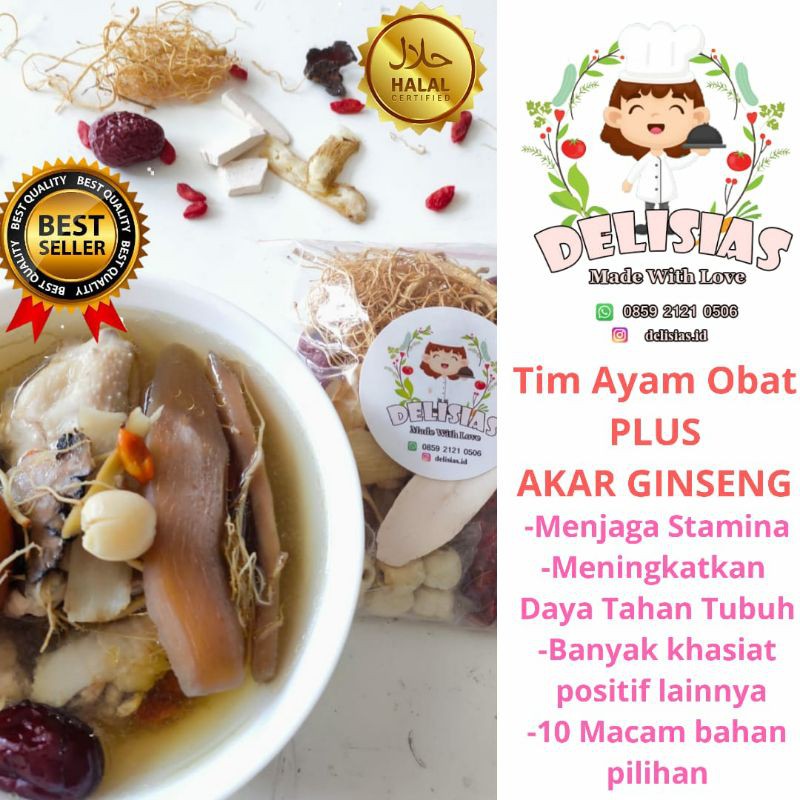Jual Tim Ayam Obat Komplit Plus Akar Ginseng Meningkatkan Daya Tahan ...