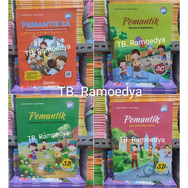Jual Buku Paket Pemantik jilid 3A sampai 3D untuk SD/MI kelas III Quadra | Shopee Indonesia