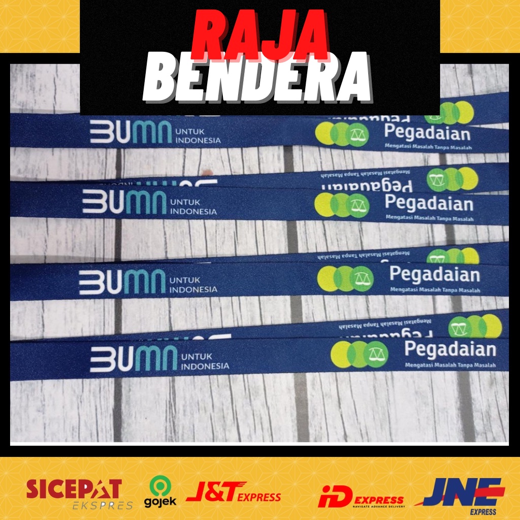 Jual Lanyard BUMN Pegadaian / Lanyard Pegadaian Custom Printing ...