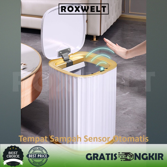 Jual Tempat Sampah Sensor Otomatis Smart Trash Can Waterproof 10L ...