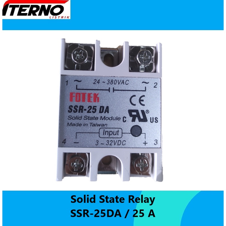 Jual Solid State Relay SSR-25DA Fotek SSR25DA 25A | Shopee Indonesia