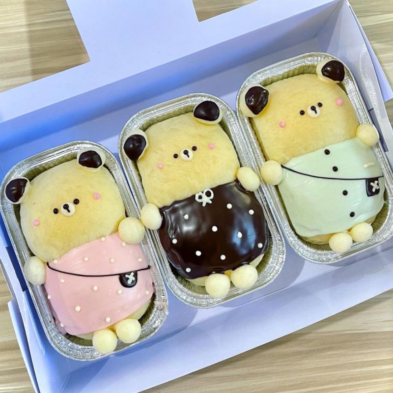Jual Lil Teddy Bear Buns / Roti teddy bear / Roti lucu / Roti beruang ...