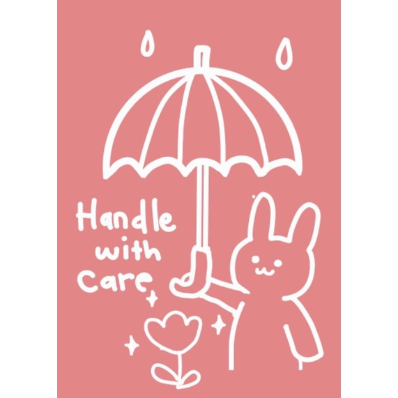 Jual cute fragile sticker 5x7cm | Shopee Indonesia