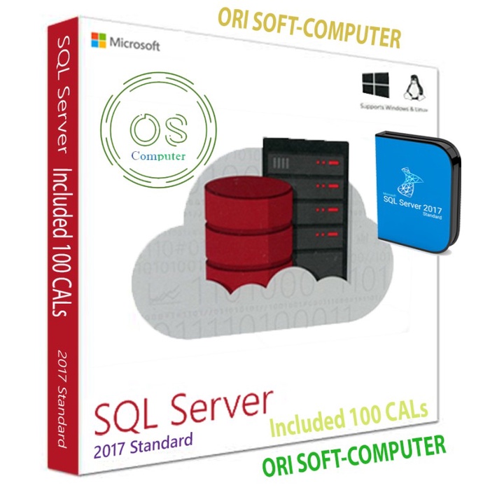 Jual License SQL Server 2017 Standard Included 100 CALs Original LTS ...