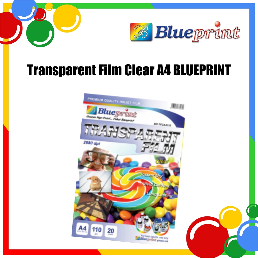 Jual Kertas Film Transparan Bening / Transparent Film Clear BLUEPRINT ...