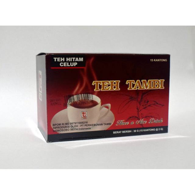 Jual Teh Tambi Teh Hitam / Black Tea Celup isi 15 Kantong | Shopee ...