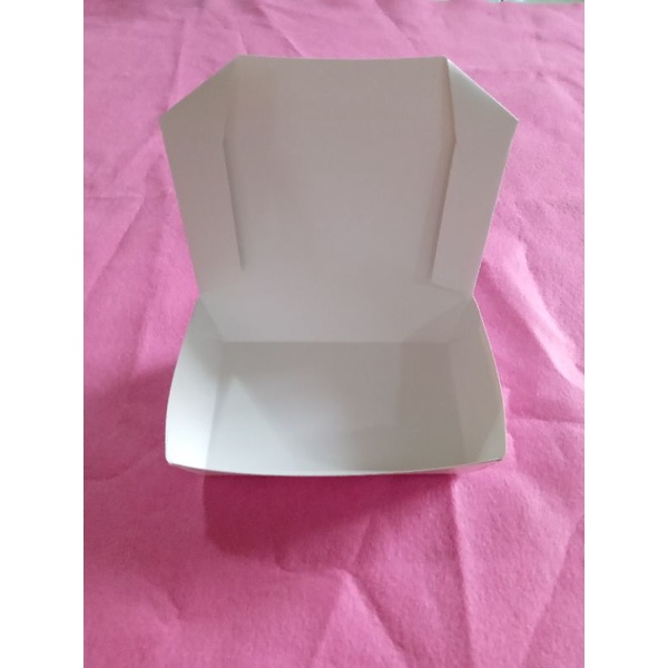 Jual Paper Food Lunch Box Polos Size L Putih ( ISI 50 Pcs ) | Shopee ...