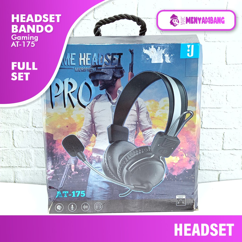 Jual 41424 | HF-Bando Gaming AT-175 | Headset Bando Gaming AT-175 Bass ...