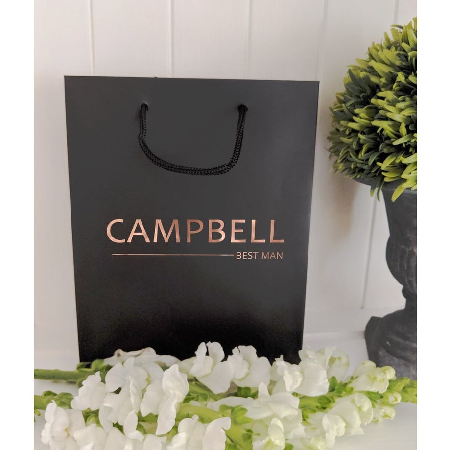 Jual (CUSTOM) Paper Bag Polos Warna Hitam Polosan 19x8x22 cm Paperbag ...