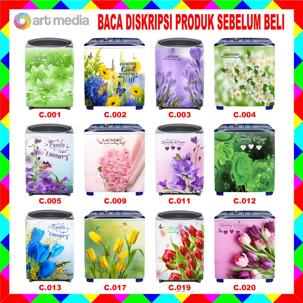 Jual STIKER MESIN CUCI MOTIF BUNGA | Shopee Indonesia