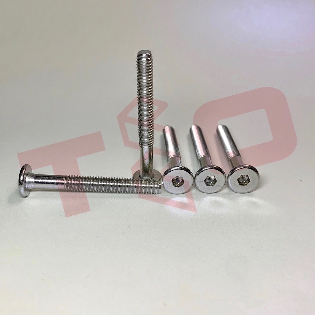 Jual Baut JCBC M6x50 SS isi 10 pcs / Stainless Steel 304 / M6 SS / Knock Down / Knockdown ...