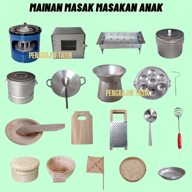 Jual Mainan Masak Masakan Mini Set Lengkap 20 Item Kompor Oven Wajan Panci Mini Anak Anak ...