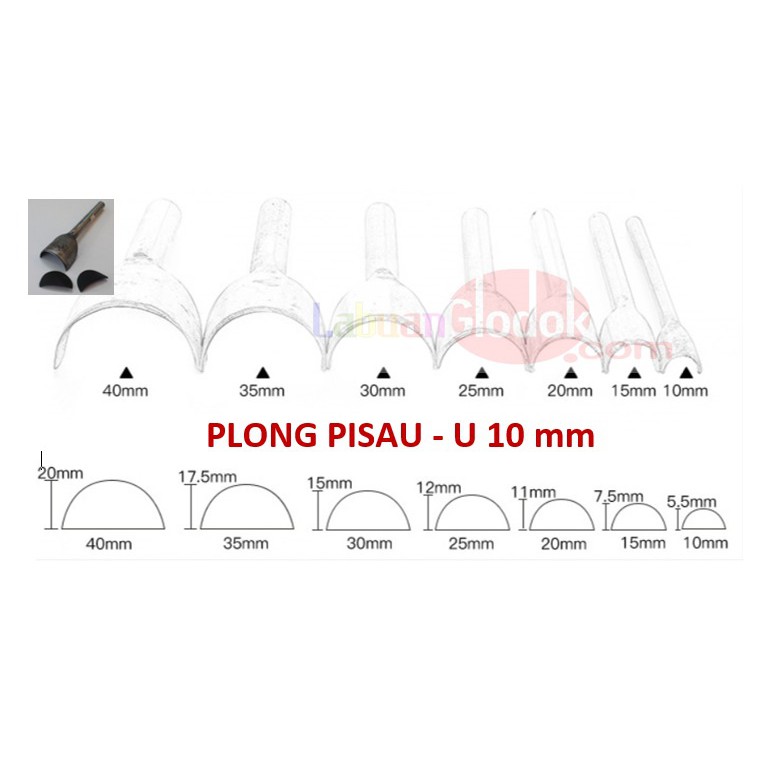 Jual Plong pisau 10mm/Plong Motif U/pembolong/Plong 10mm | Shopee Indonesia