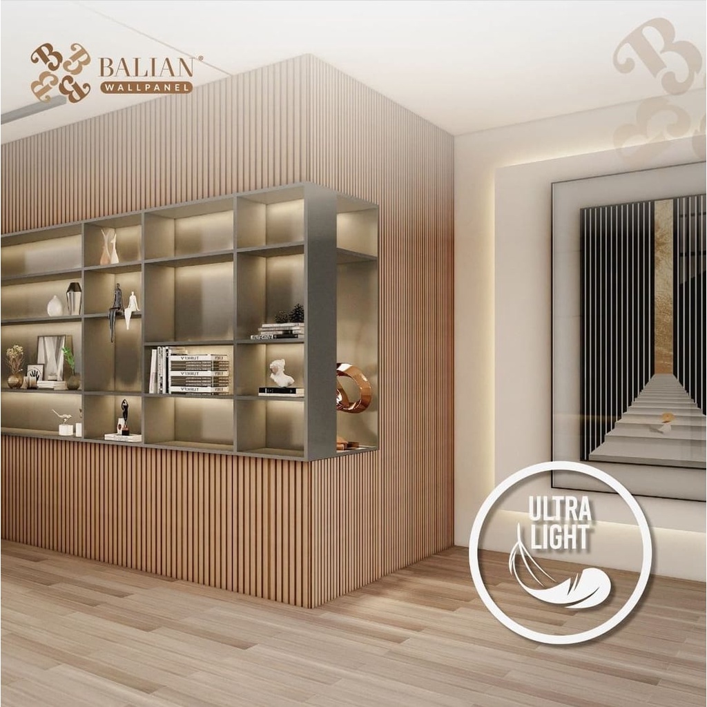 Jual Wall Panel BALIAN - Triple Bar BROWN CHERRY A02 / Panel Dinding ...