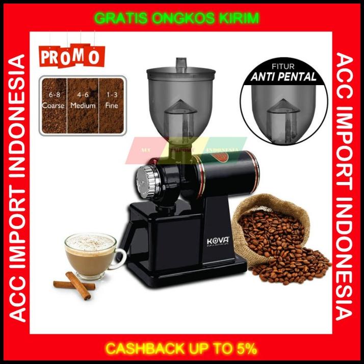 Jual Mesin Giling Biji Kopi Listrik Kova N600 Electric Coffee Grinder ...