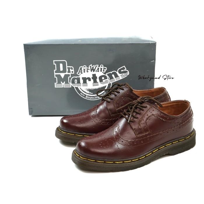 Jual Sepatu Low Boots Docmart Dr Martens Kulit Asli/Sepatu Wingtip ...