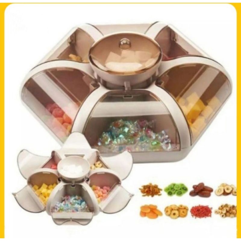 Jual Toples permen 6 ruang - tempat makanan ringan permen model bunga ...