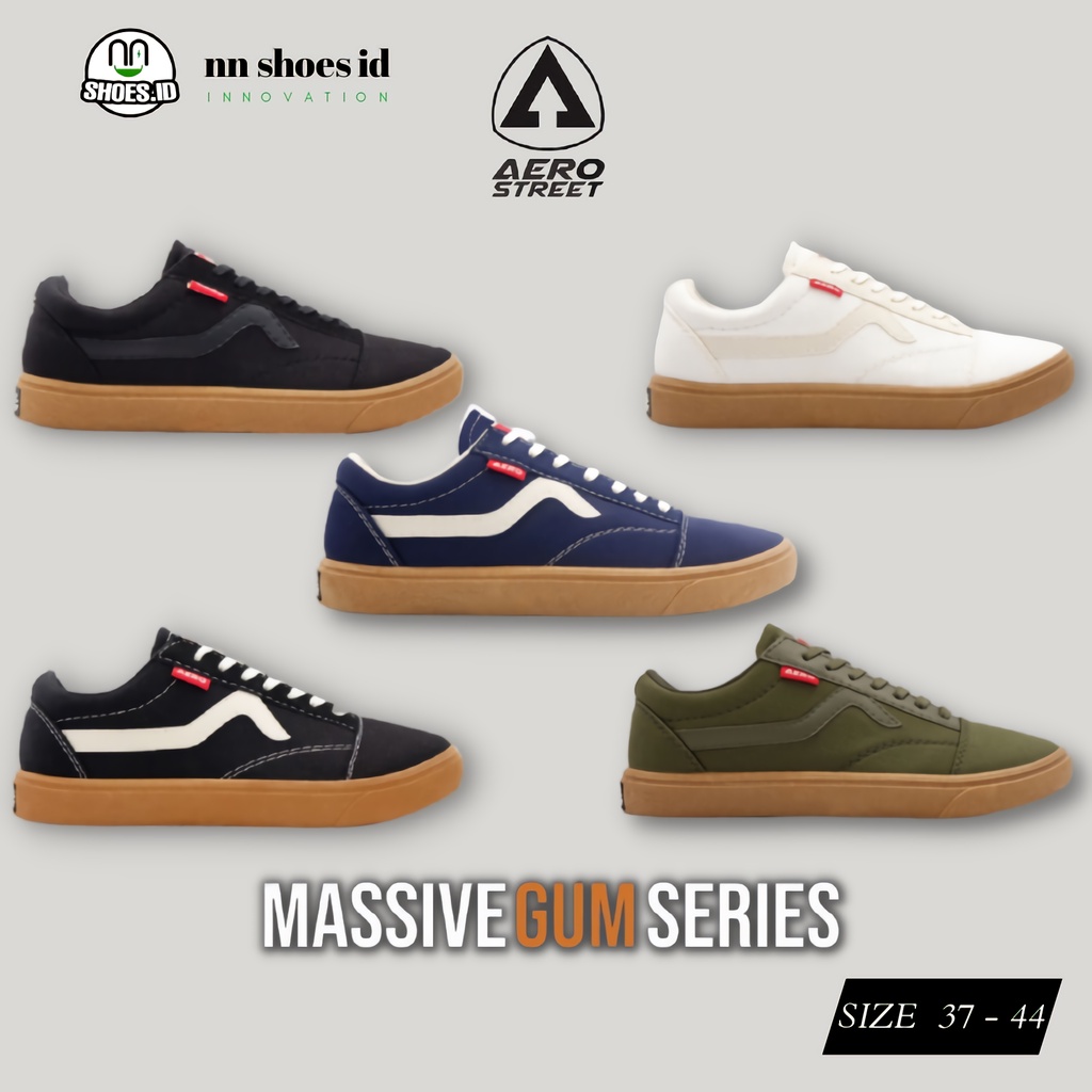 Jual Aerostreet MASSIVE GUM 37 - 44 Sepatu Sneakers Casual Pria/Wanita ...