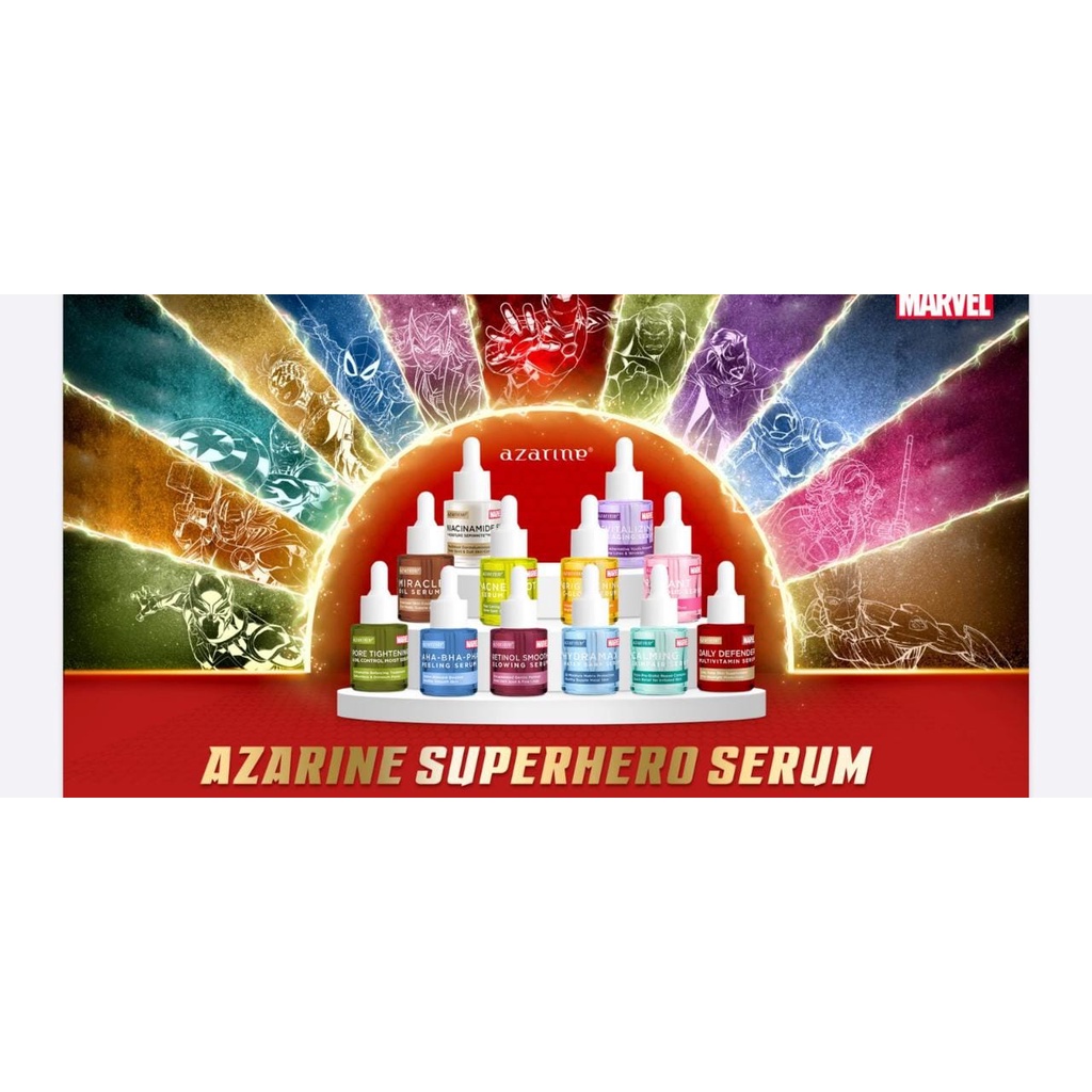 Jual AZARINE X MARVEL SERUM 20 ML ( Kemasan lama kemasan baru ...